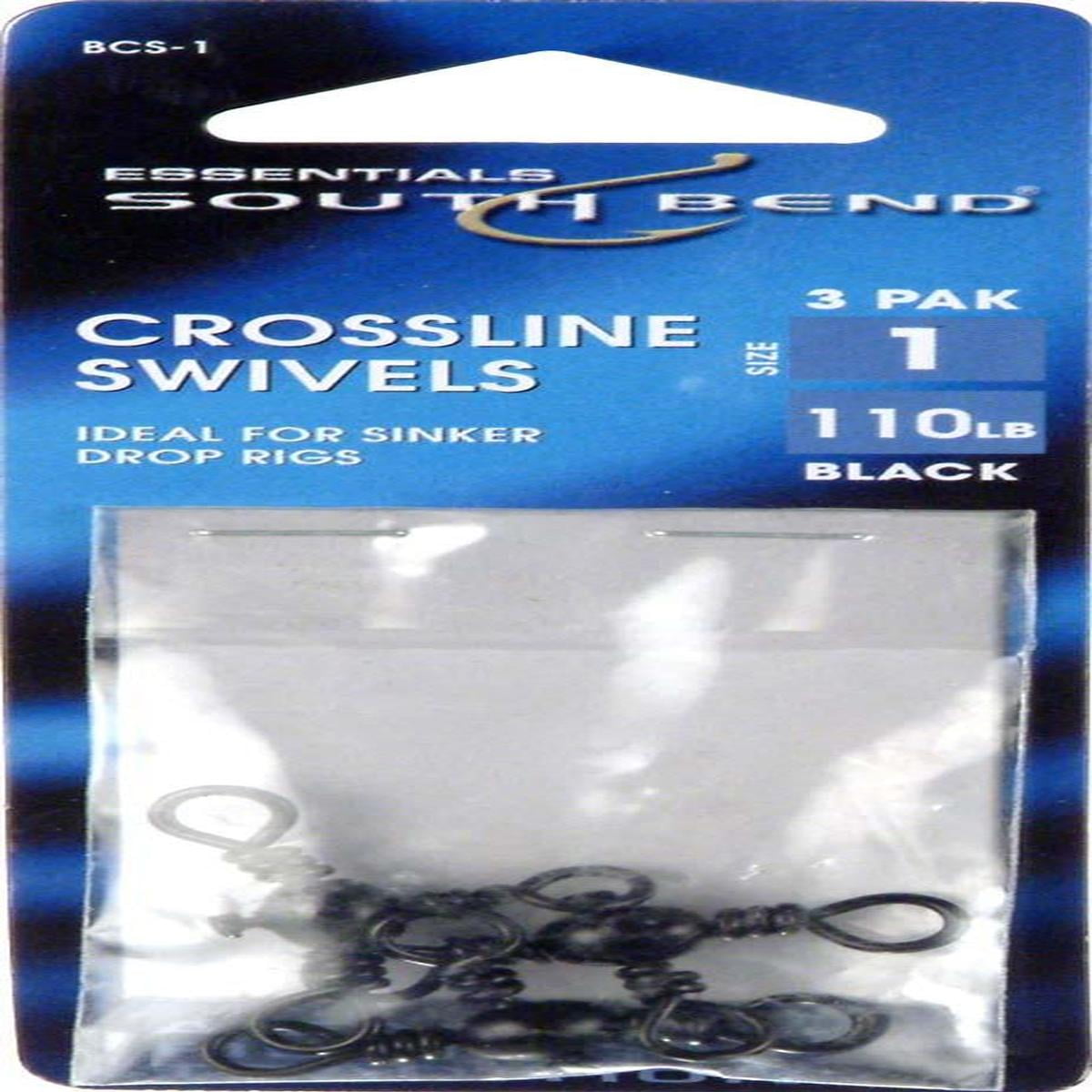 South Bend BCS-1 Crossline Swivels Size 1 Black - Walmart.com