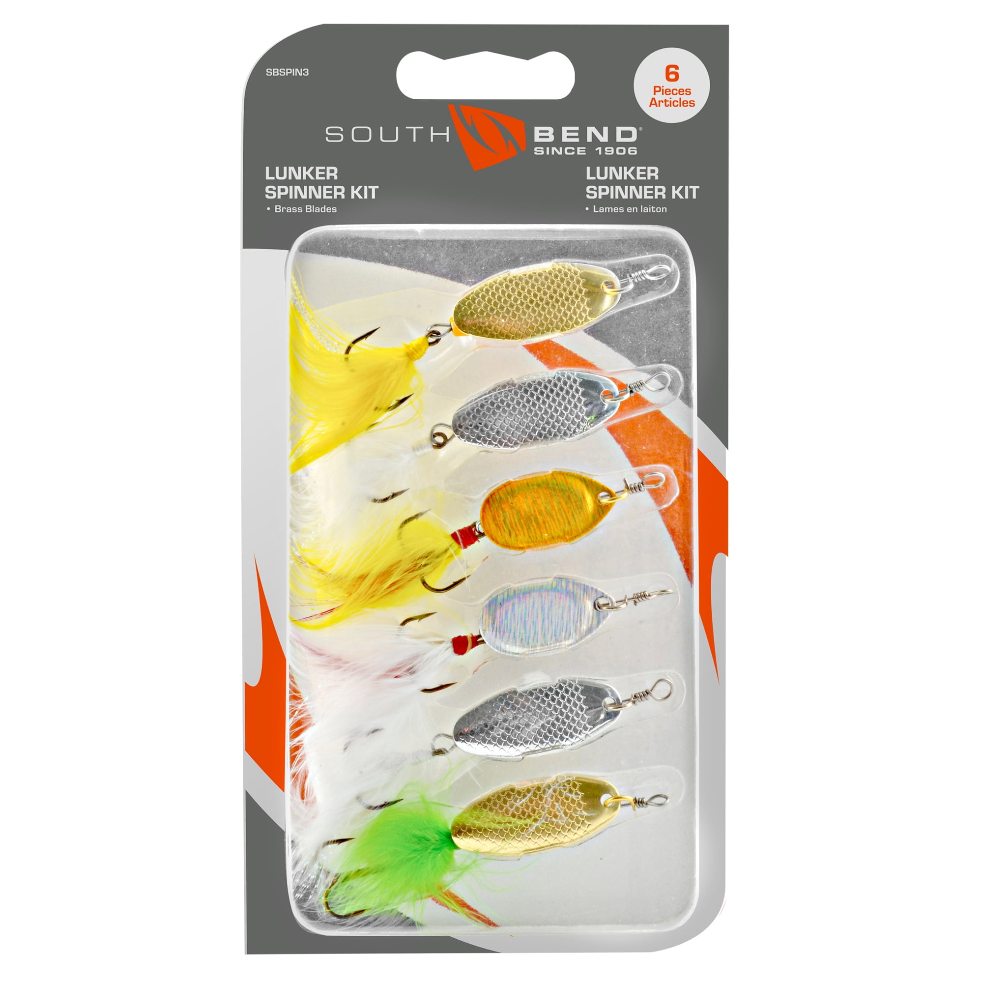 South Bend Lunker Spinner Assortment, 6-Pack, Spinners In Line ...