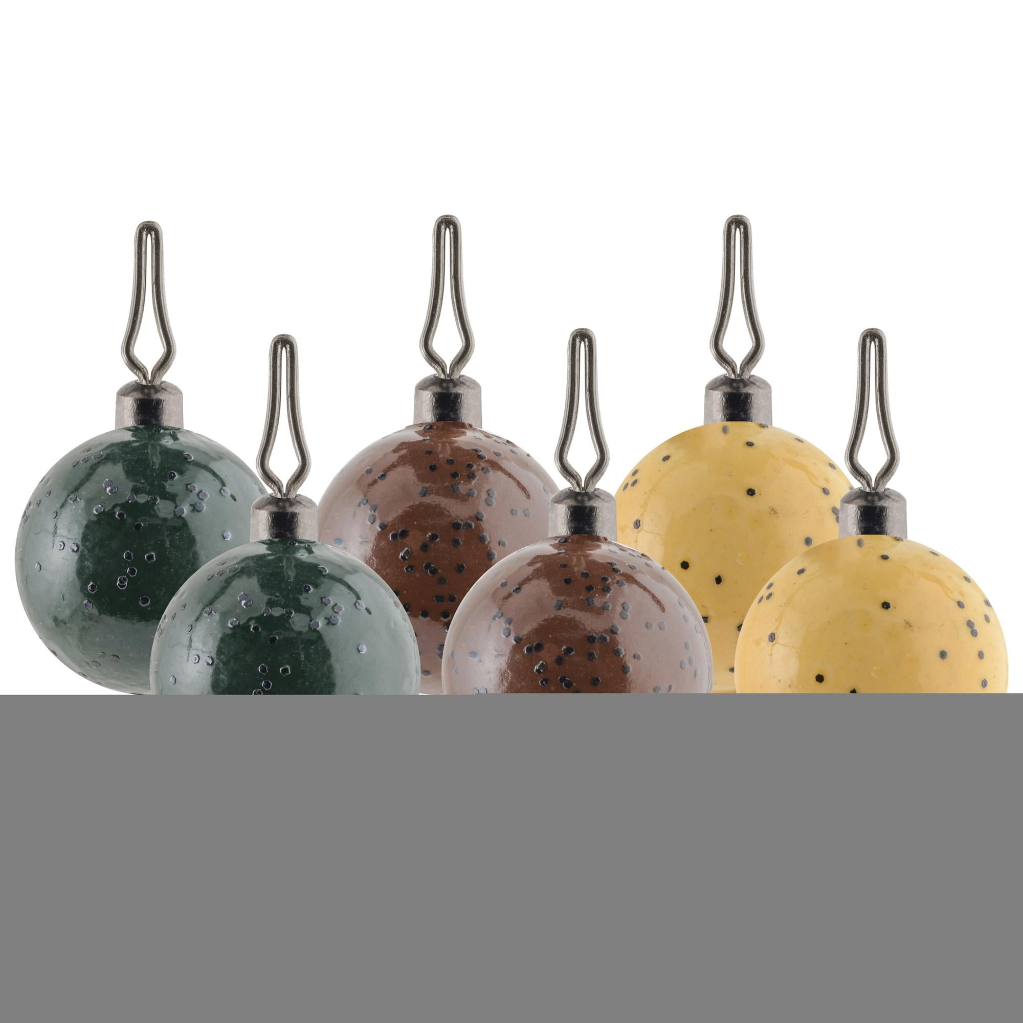 South Bend SB-DSB38-6 Drop Shot Weights Round 3/8 Assorted Colors ...