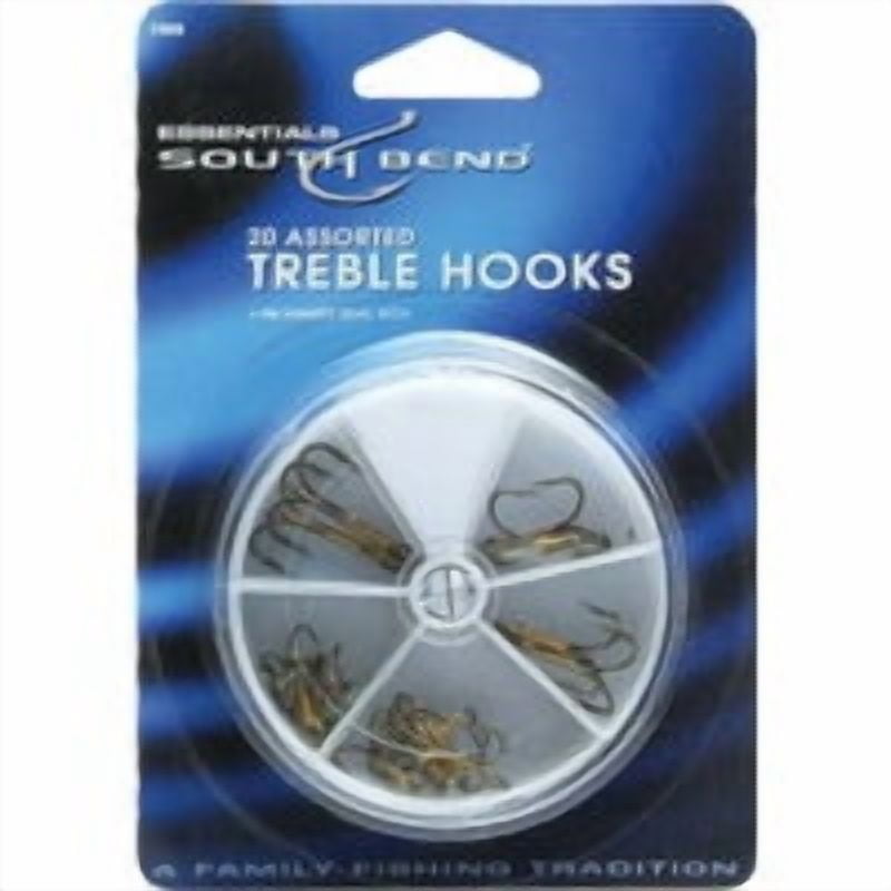 SouthBend Assorted Treble Fishing Hooks (20-Pack) 1005 - Walmart.com