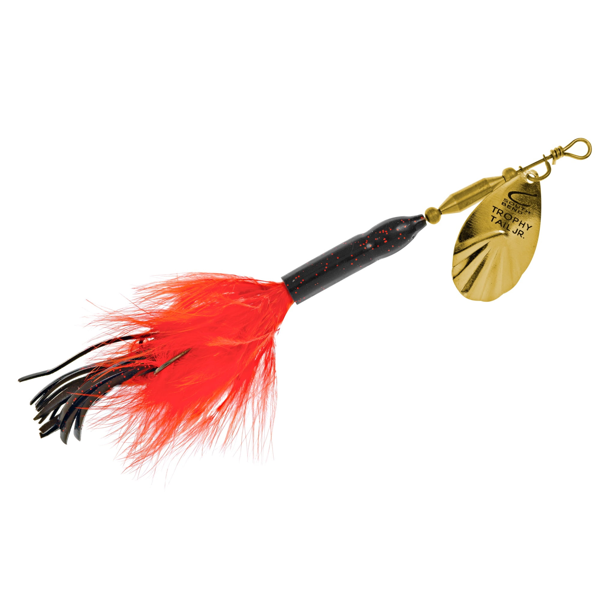 South Bend Trophy Tail Jr. Spinner - Gold/Black, Spinnerbaits - Walmart.com
