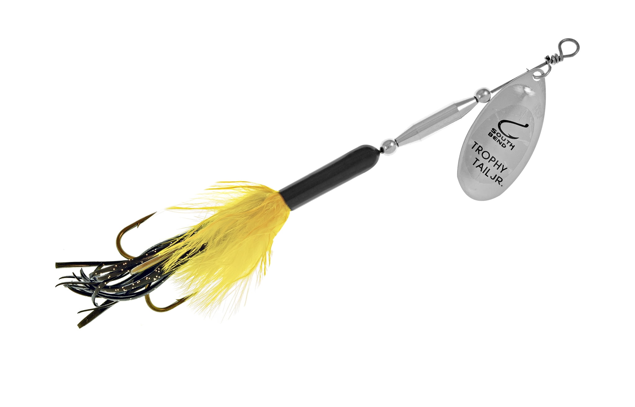 South Bend Trophy Tail Jr. Spinner - Silver/Black, Spinnerbaits ...