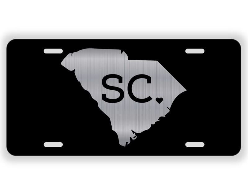 South Carolina Abbreviation Love License Plate Tag Vanity Front ...
