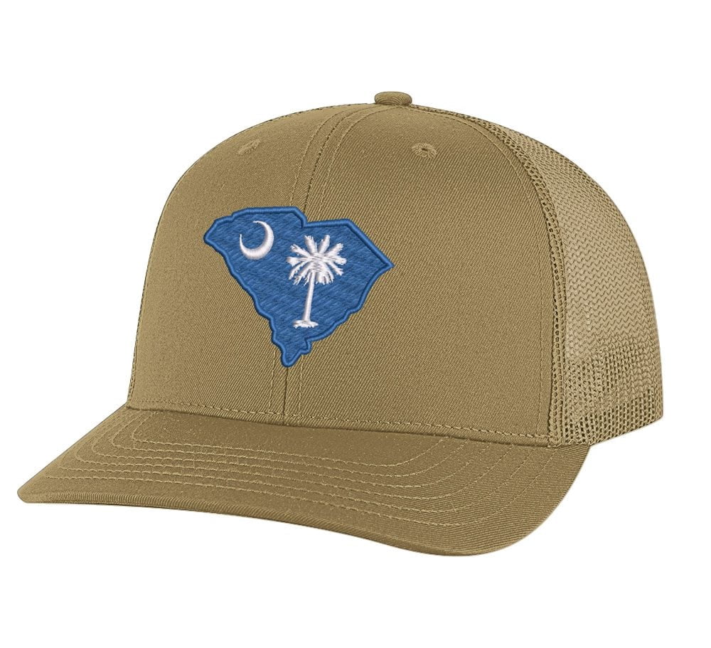 South Carolina Trucker Hat - Embroidered State Flag Design - Palmetto ...
