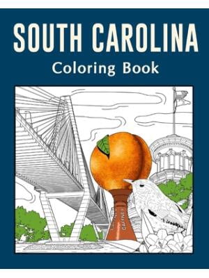 South Carolina Coloring Book : Painting on USA States Landmarks and ...
