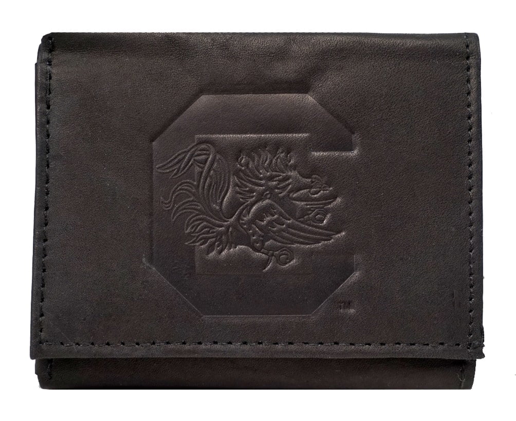 South Carolina - Distressed Look - Gamecock's Embossed Logo Black ...