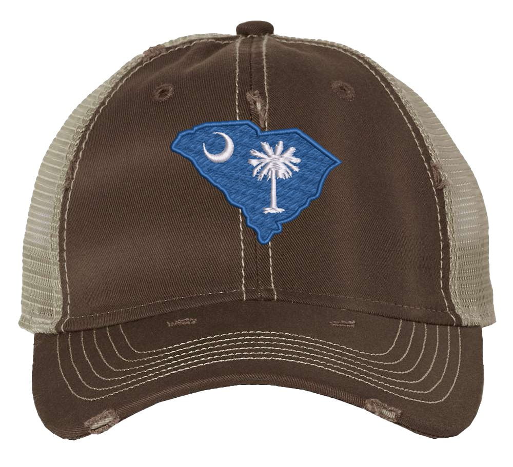 South Carolina Cap - Distressed State Flag Design - Vintage Palmetto ...