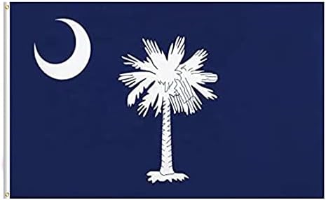 South Carolina Flag 5x8 FT SC State Flags Print Heavy Duty Sewn Stripes ...