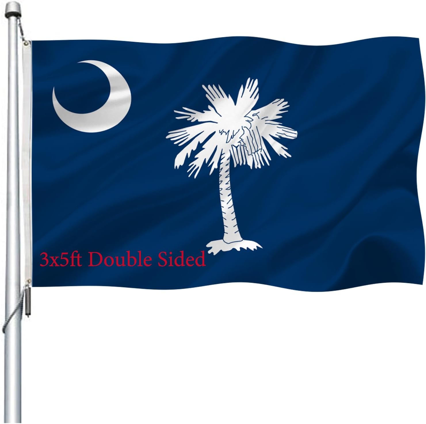 South Carolina Flag Embroidered 3x5 Outdoor Double Sided United States ...