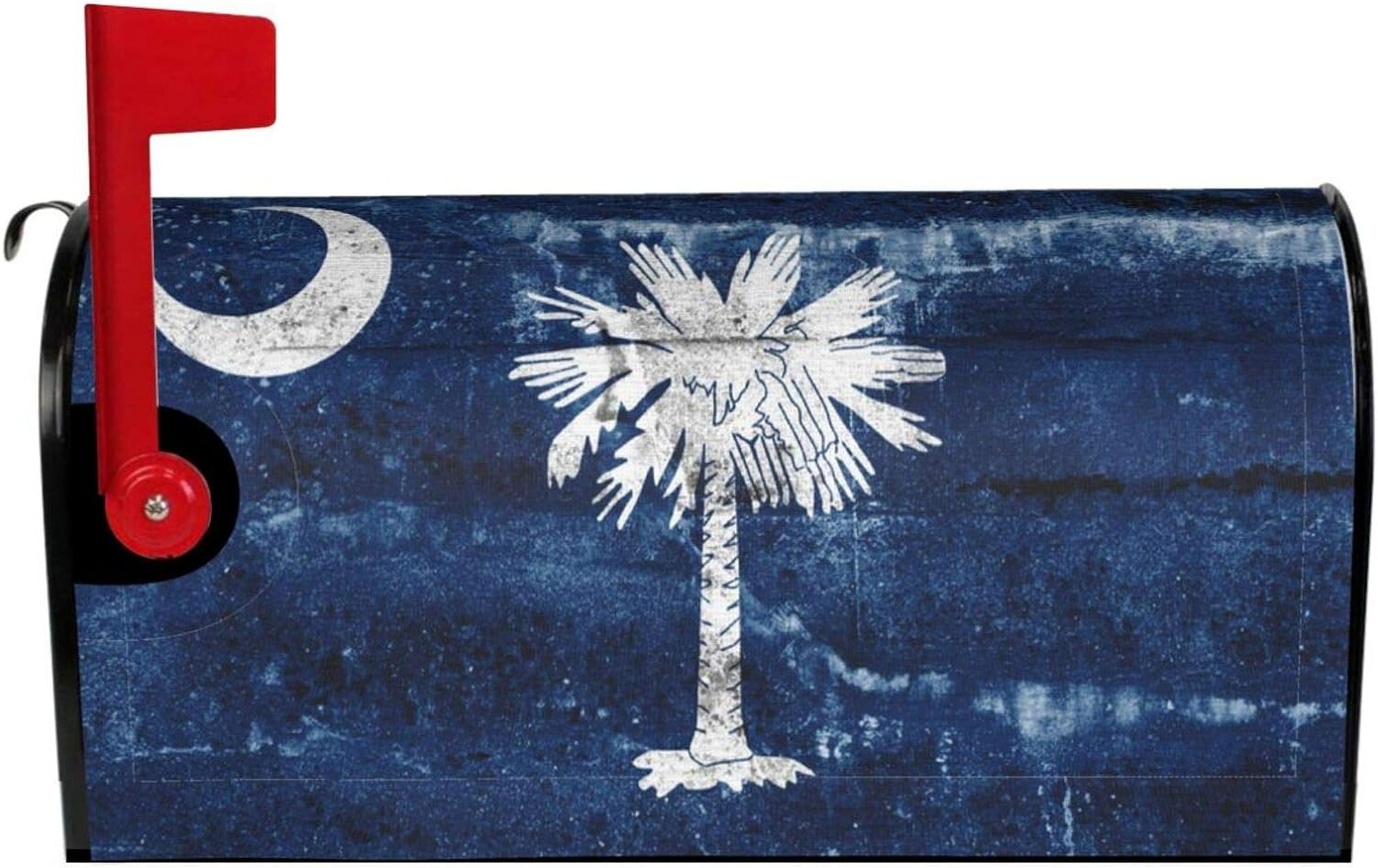 South Carolina Flag Mailbox Cover Mailbox Wraps, Waterproof Mailbox ...