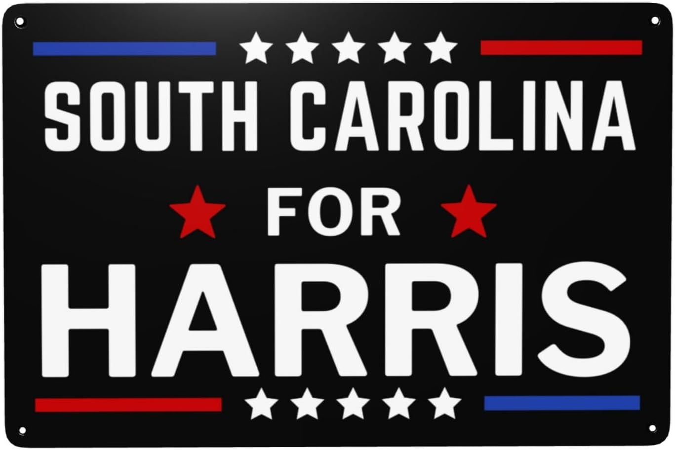 South Carolina For Kamala Harris sign 2024 Election Harris-Walz Metal ...