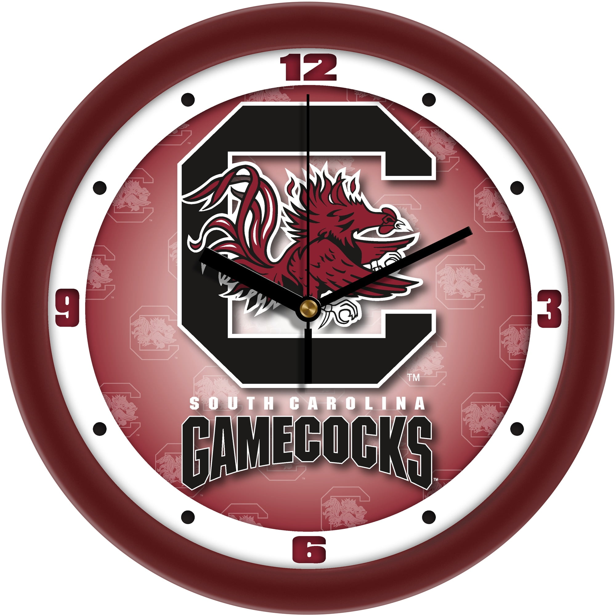 South Carolina Gamecocks 11.5'' Suntime Premium Glass Face Dimension ...