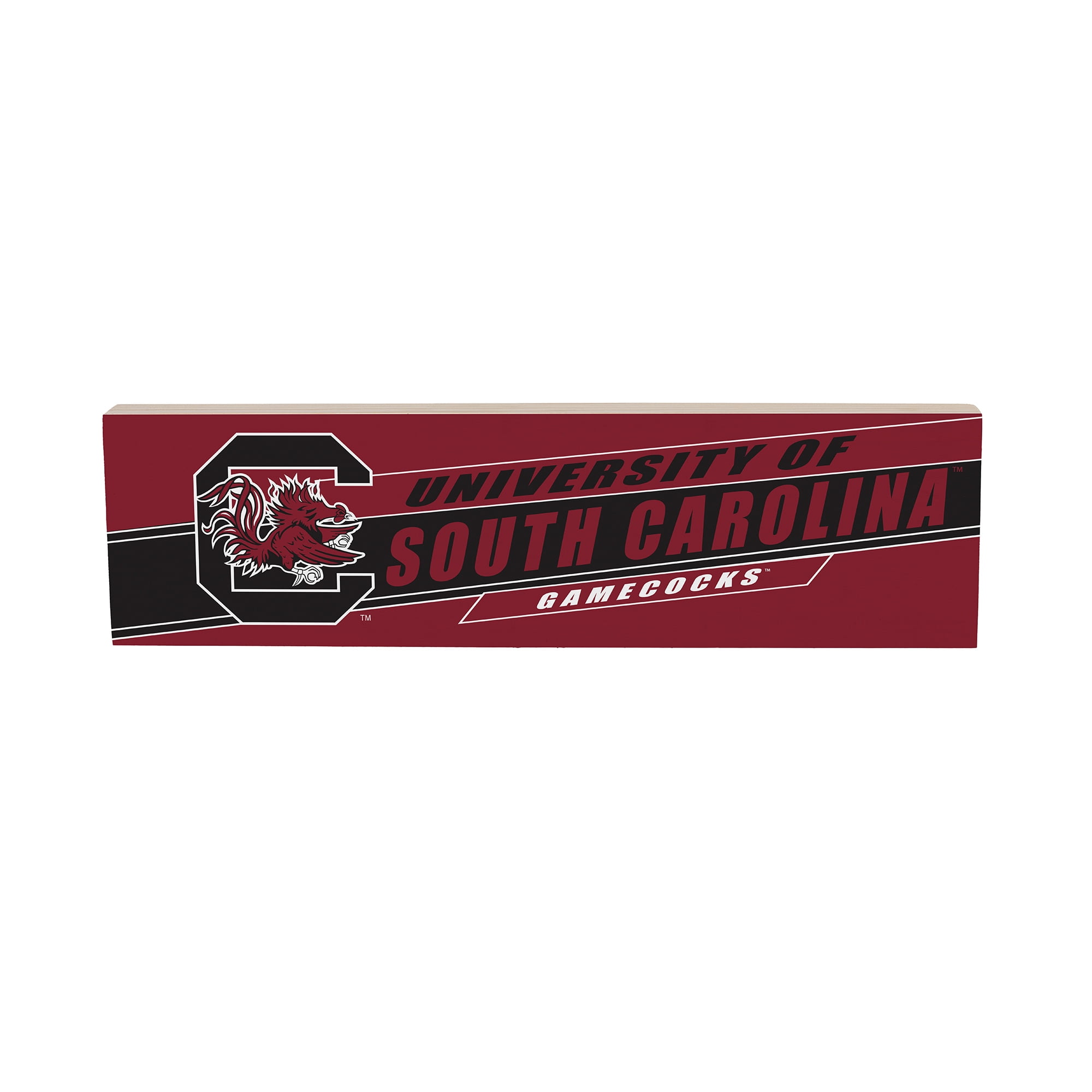 South Carolina Gamecocks 5" x 18" Shadow Logo Wood Mantle Sign ...