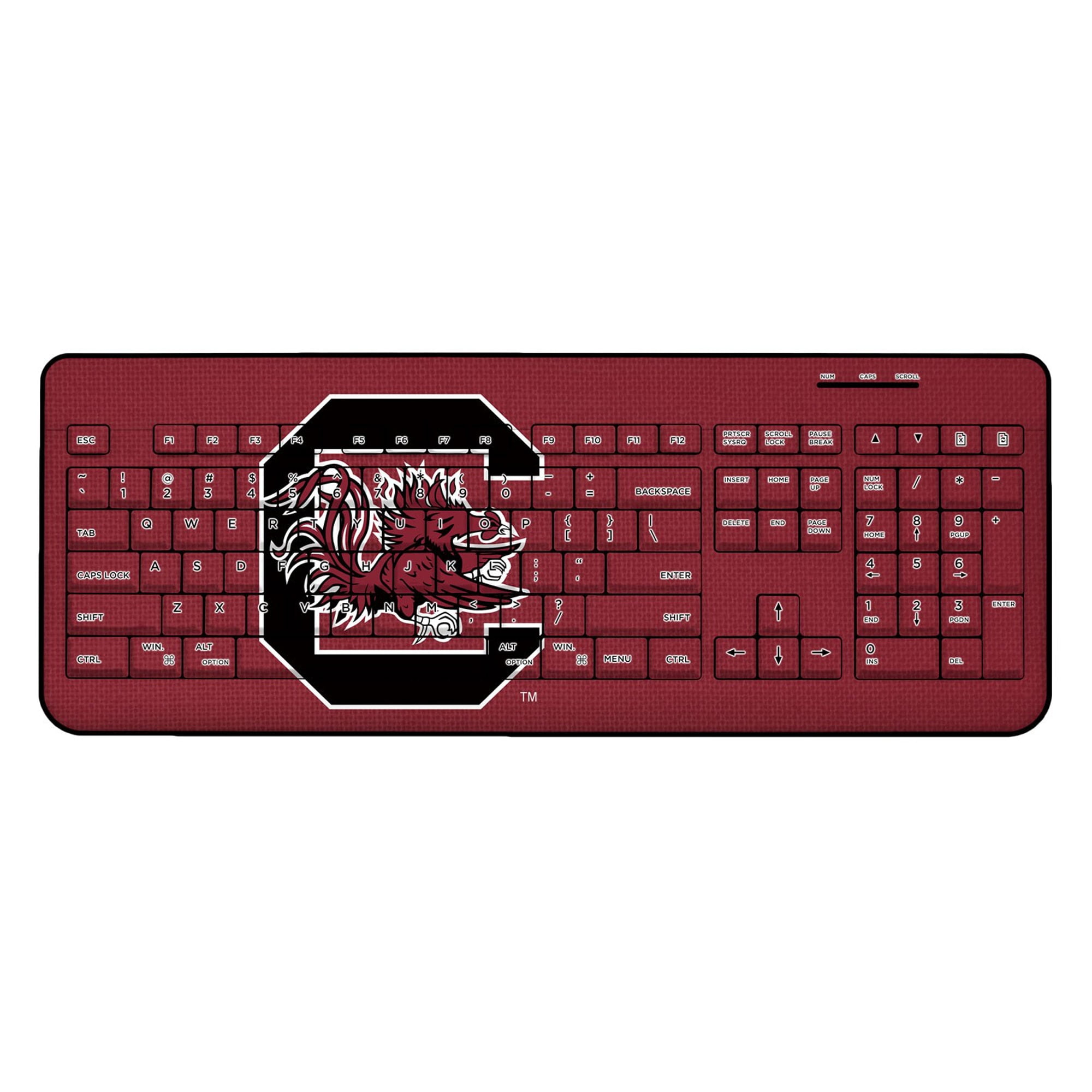 South Carolina Gamecocks Solid Design Wireless Keyboard - Walmart.com