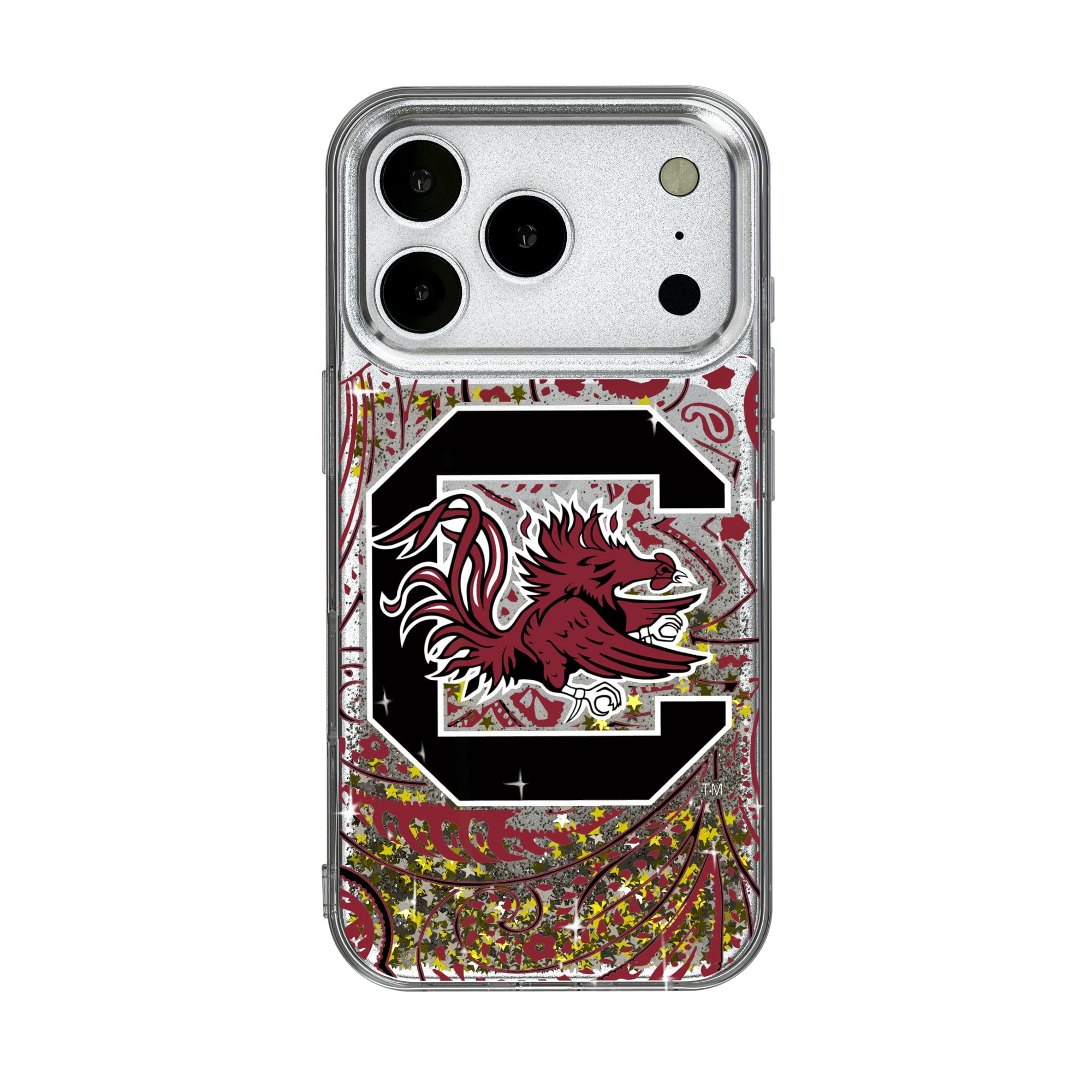 South Carolina Gamecocks iPhone Glitter Paisley Design Case - Walmart.com