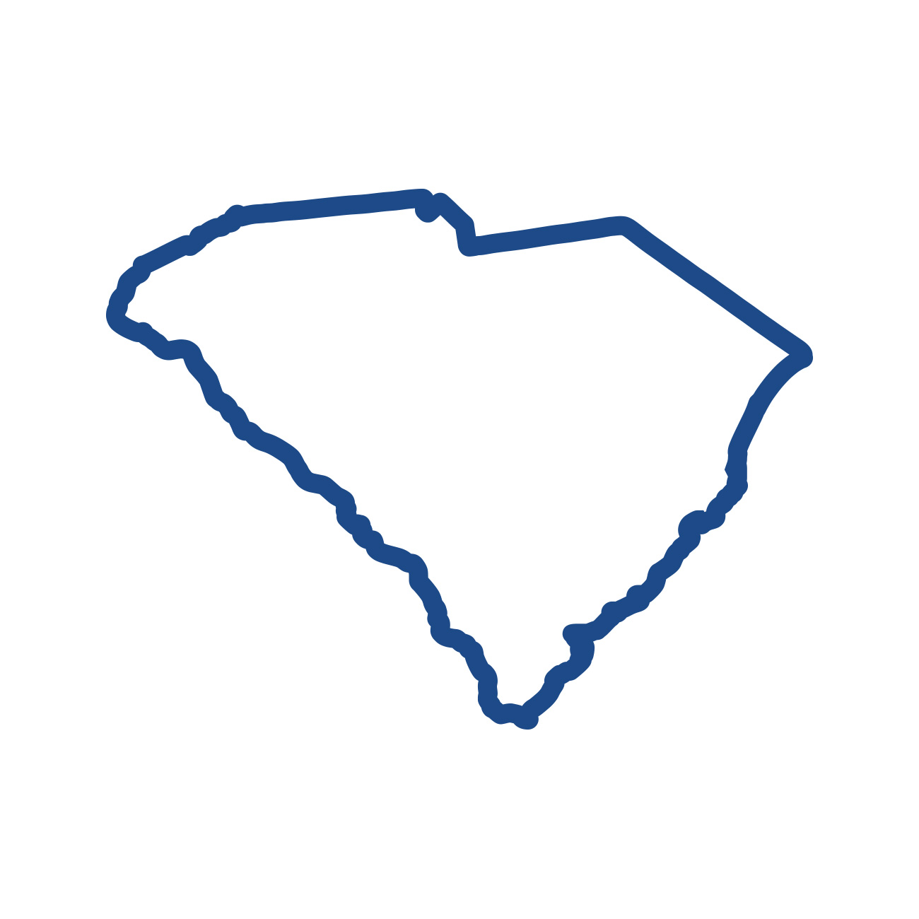 South Carolina Outline Sticker Decal Die Cut - Self Adhesive Vinyl ...