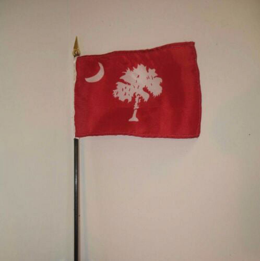 South Carolina Red State Flag 4"x6" Desk Table Stick - Walmart.com