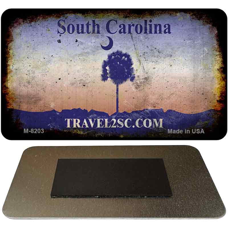 South Carolina Rusty Blank Novelty Magnet M-8203 3.5" x 2" Magnet (M ...