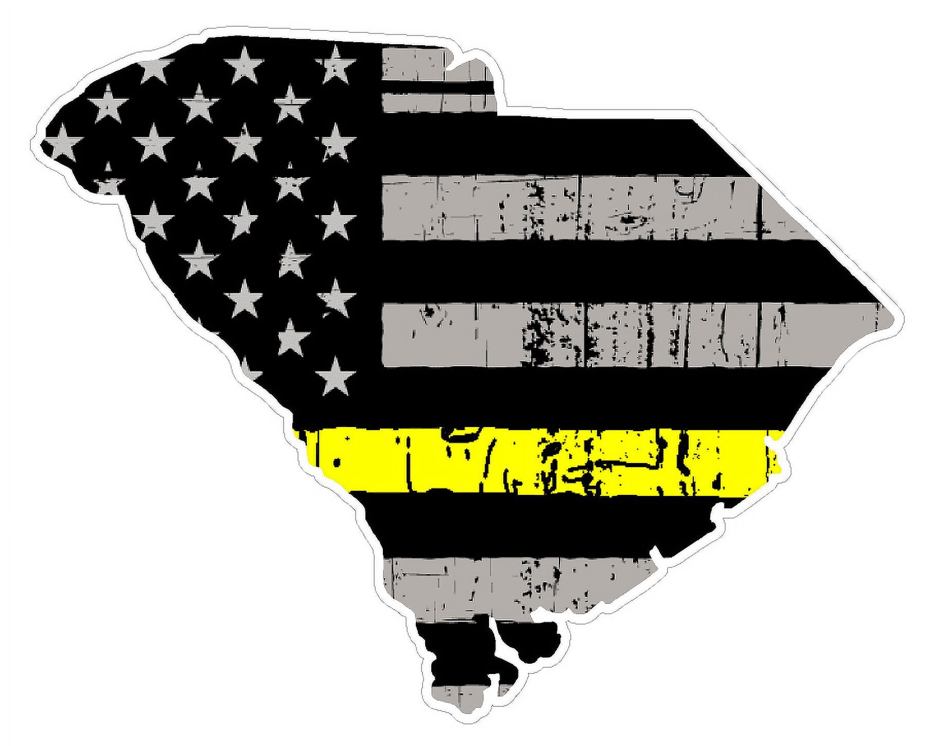 South Carolina State (E41) Thin Yellow Line Dispatch Vinyl Decal ...