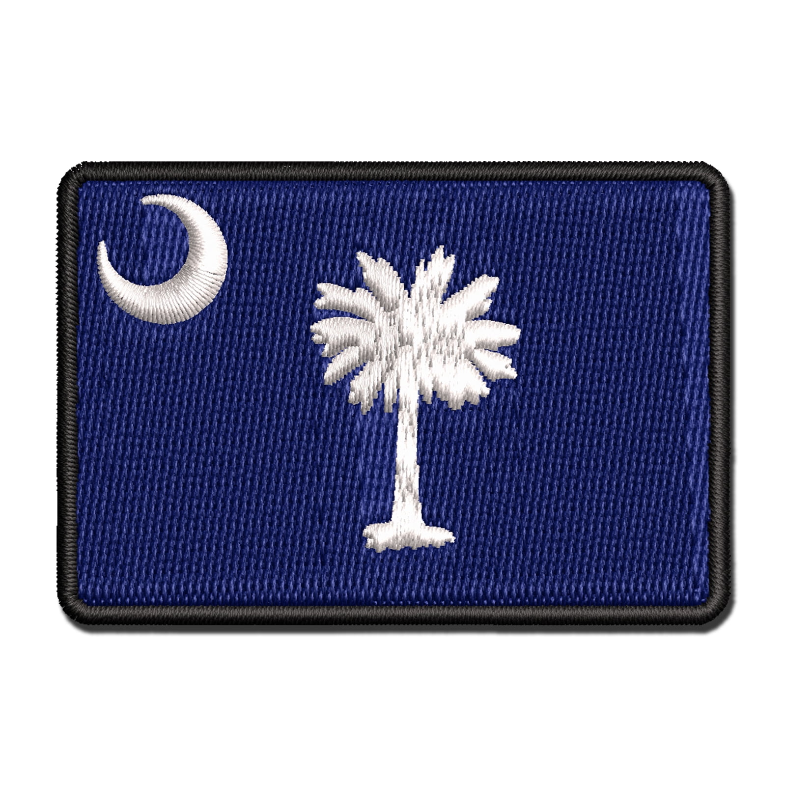 South Carolina State Flag Applique Multi-Color Embroidered Iron-On ...