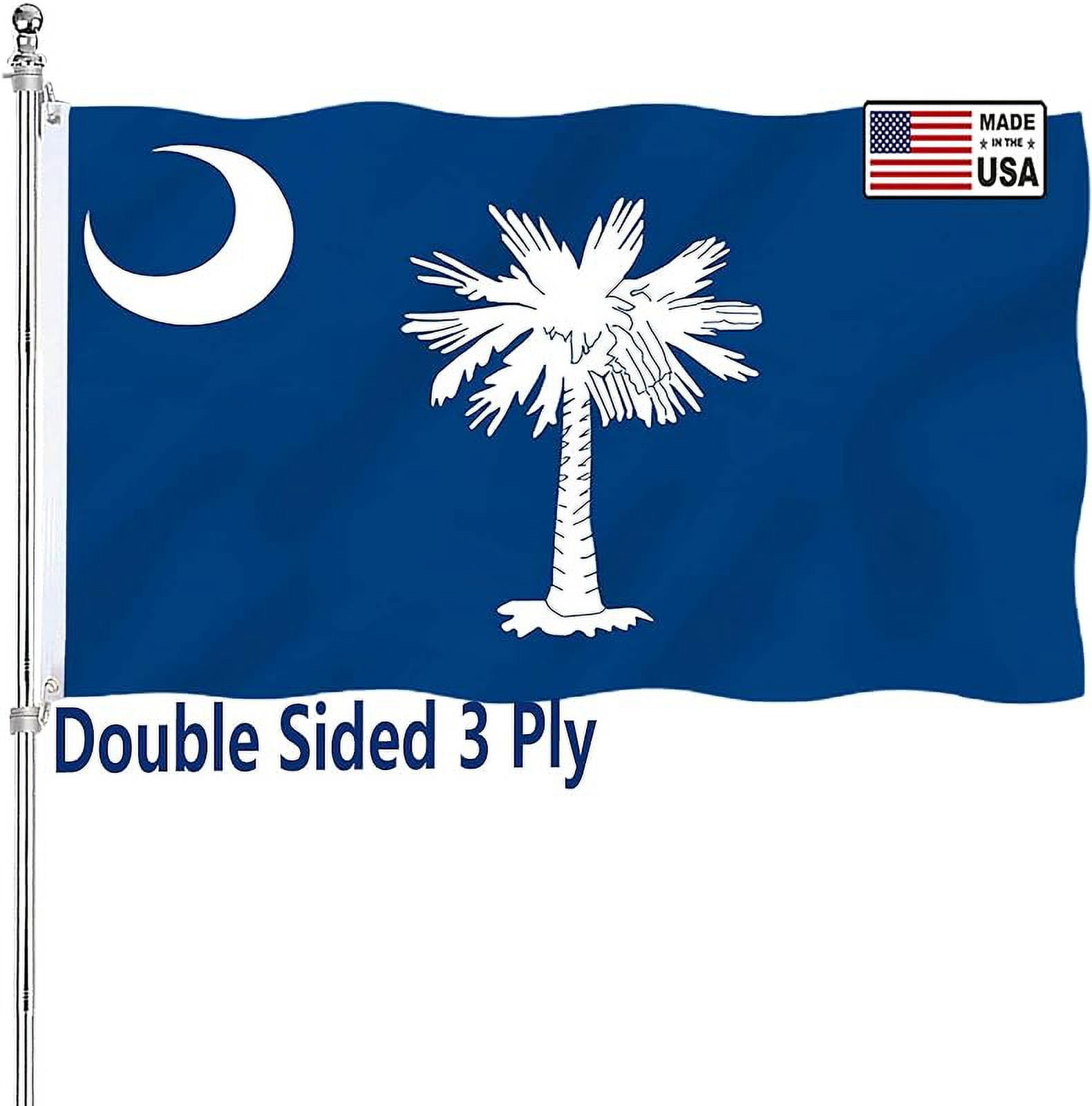 South Carolina State Flag Outdoor Double Sided State Flag Heavy Duty ...