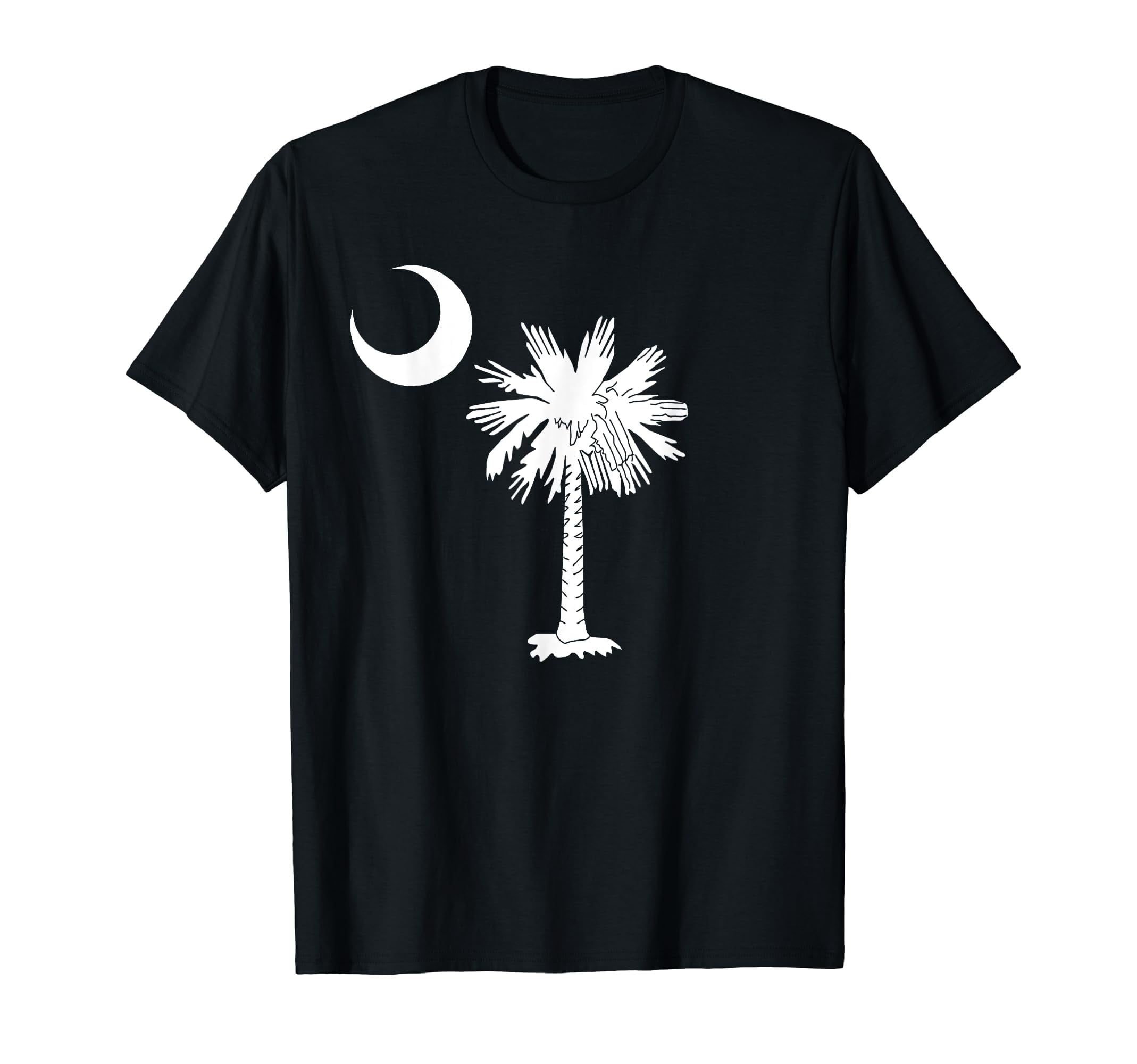 South Carolina State Flag Palmetto Tree Crescent Moon SC T-Shirt ...