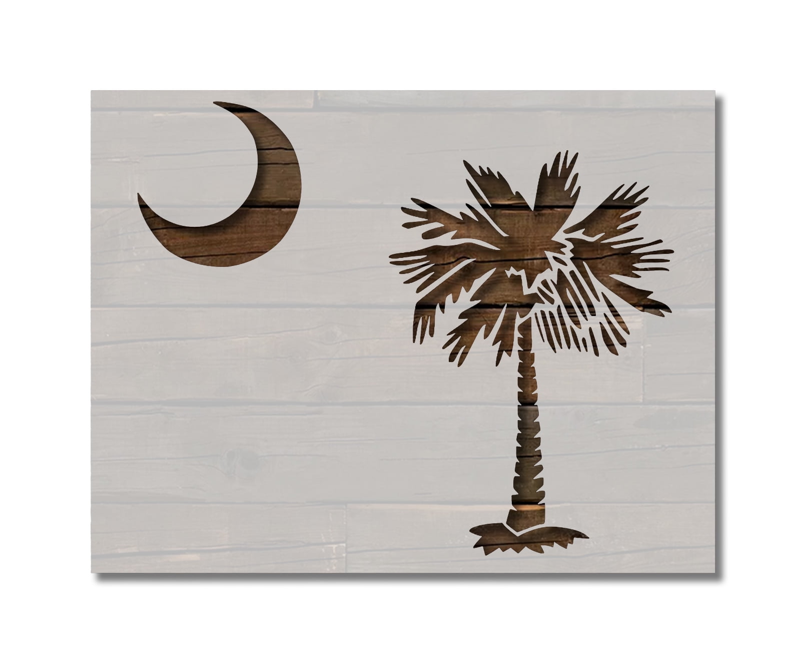 South Carolina State Flag Stencil Template Reusable 8.5 x 11 for ...