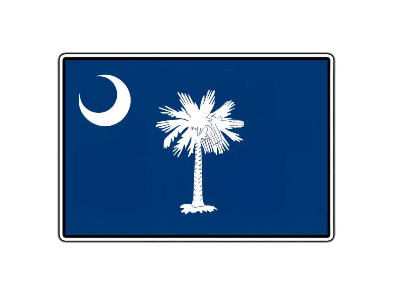 South Carolina State Flag Waterproof Sticker Phone Decal Water Bottle ...