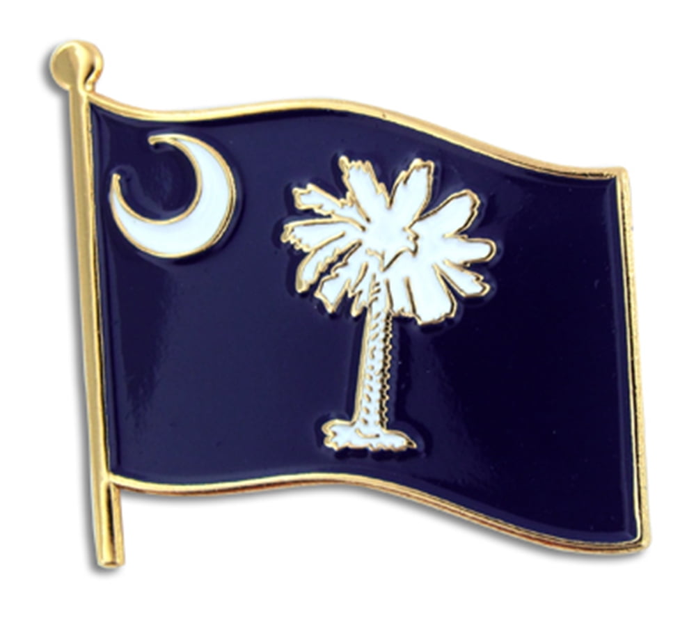 South Carolina US State Flag SC Enamel Lapel Pin 1 - Walmart.com