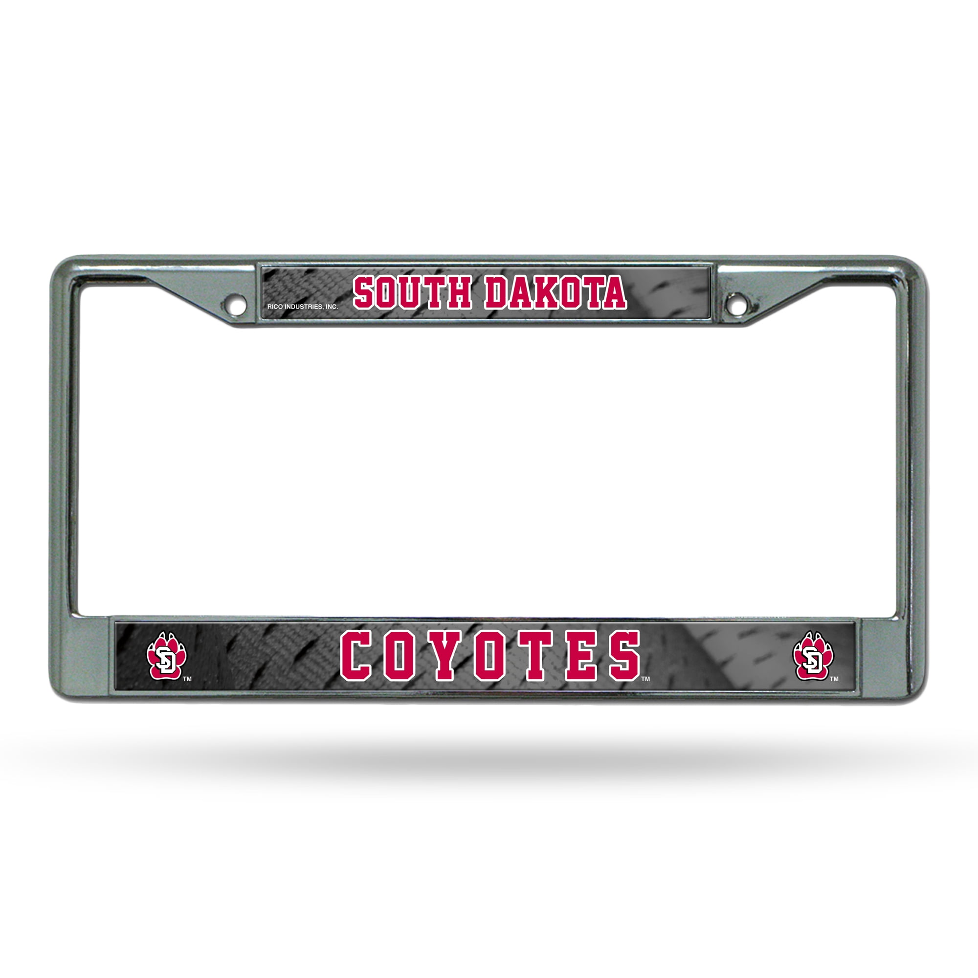 South Dakota Coyotes Chrome Metal License Plate Frame - Walmart.com