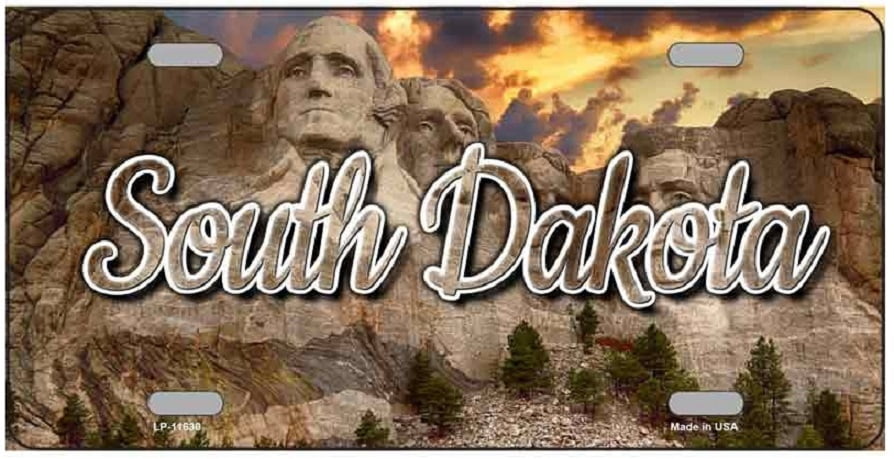 South Dakota Mt Rushmore State License Plate LP-11630 - Walmart.com