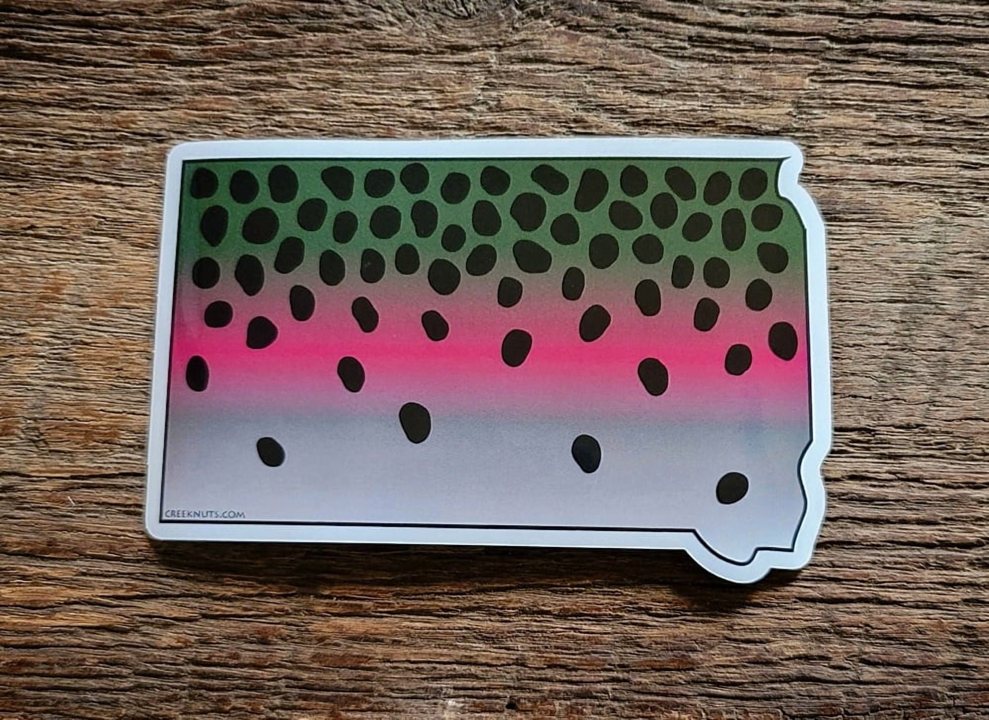 South Dakota Rainbow Trout Skin Sticker Decal - Walmart.com
