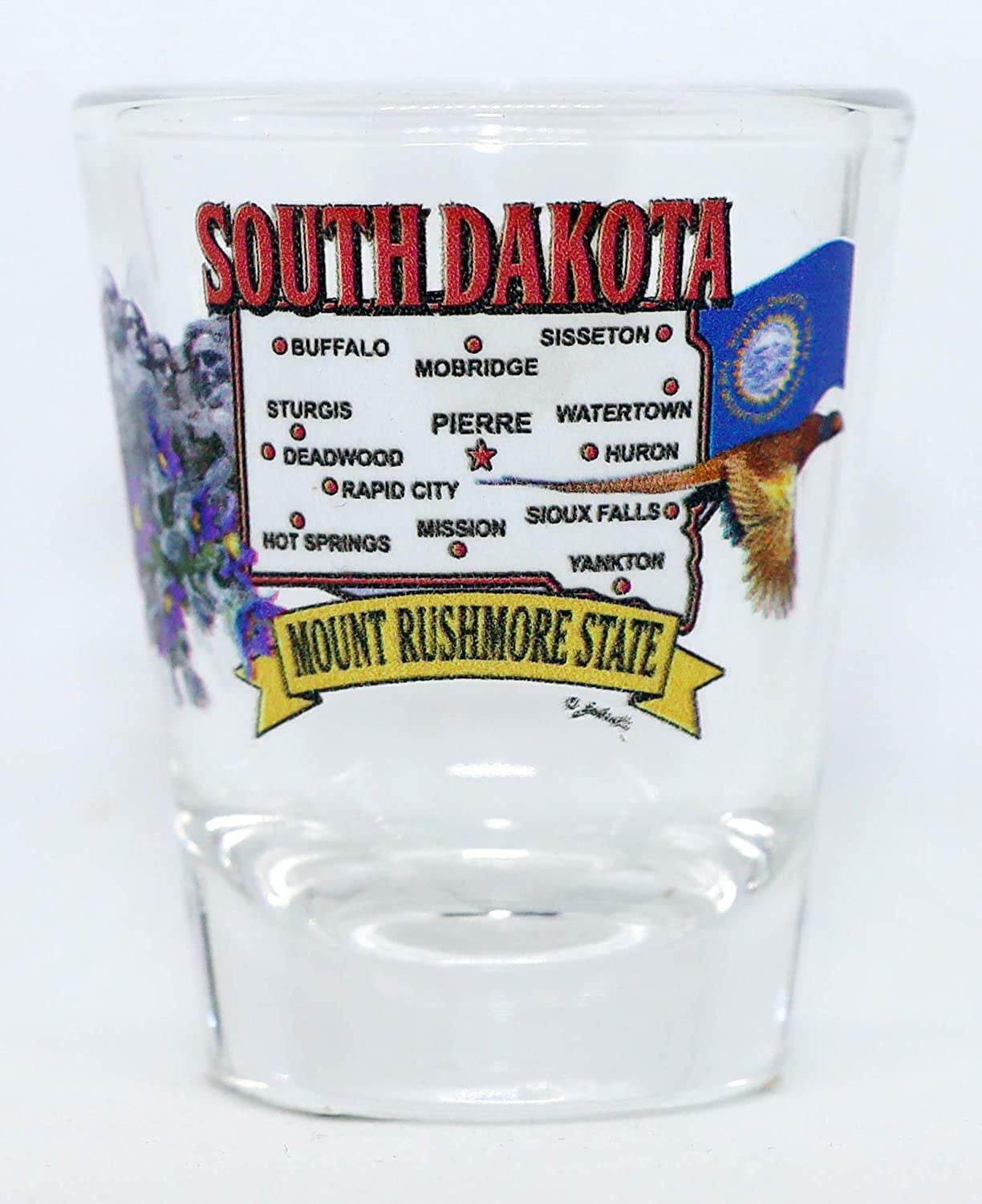South Dakota State Elements Map shot glass - Walmart.com