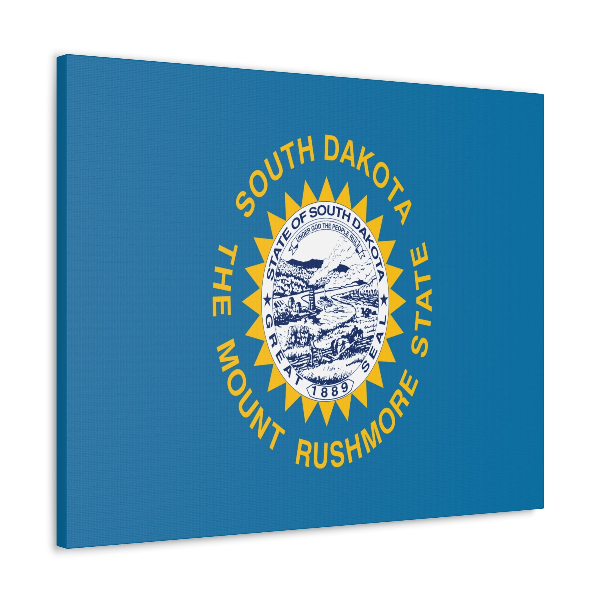 South Dakota State Flag Canvas Vibrant Wall Art Unframed Home Decor ...
