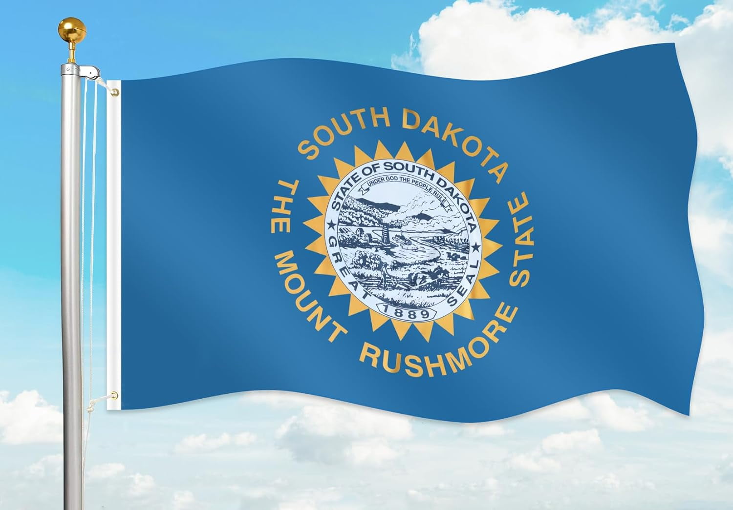 South Dakota State Flag - South Dakota Flag - 3Ply Polyester, Heavy ...