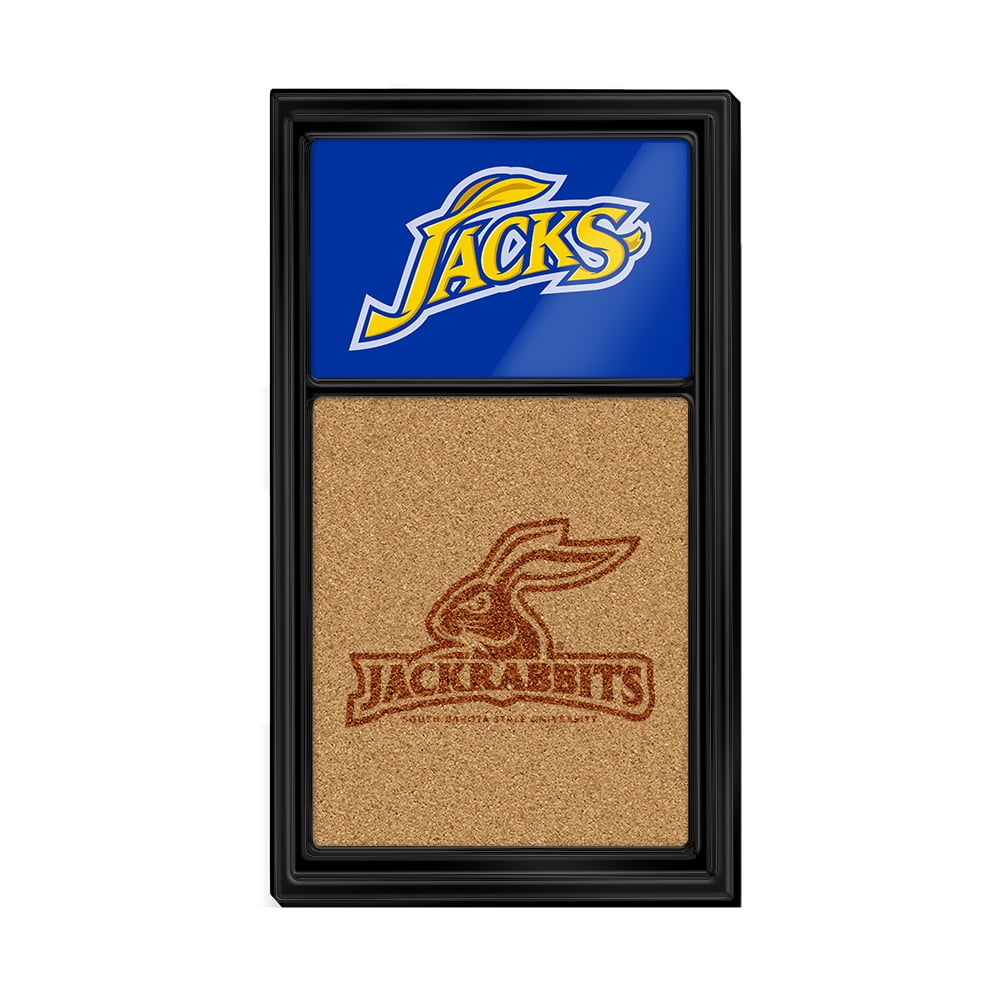 South Dakota State Jackrabbits: Jacks - Dual Logo Cork Note Board ...