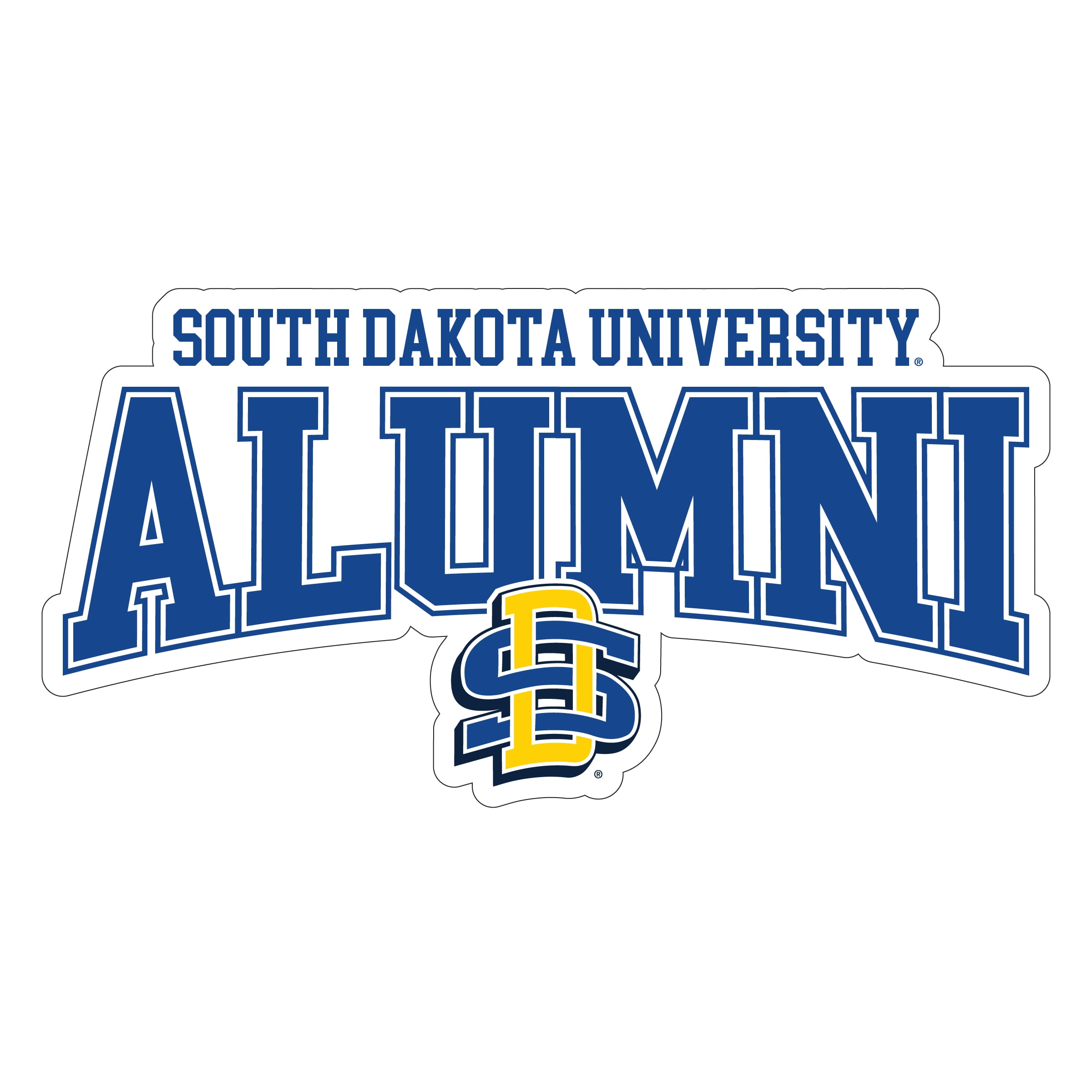 South Dakota State Jackrabbits Laser Cut Alumni Vinyl Sticker ...