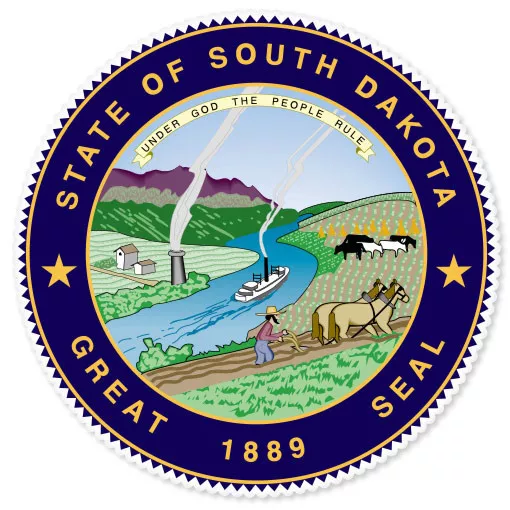 South Dakota State Seal Sticker Phone Decal Water Bottle Stickers Car ...