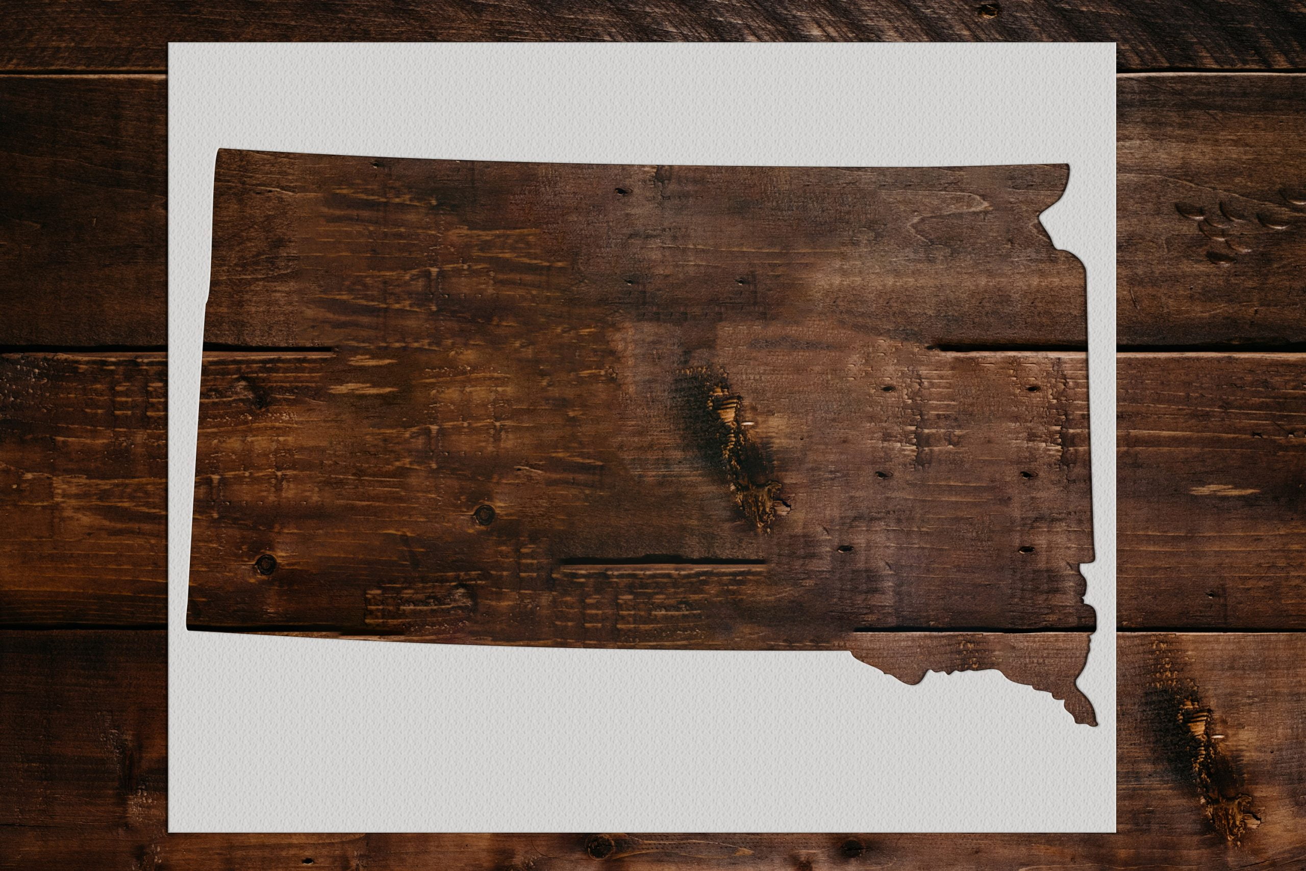 South Dakota State Stencil- Art and Wall Stencil (12"x18") - Walmart.com