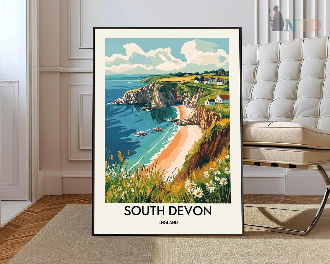 South Devon Poster, South Devonsouth Devon Print, South Devon Photo ...