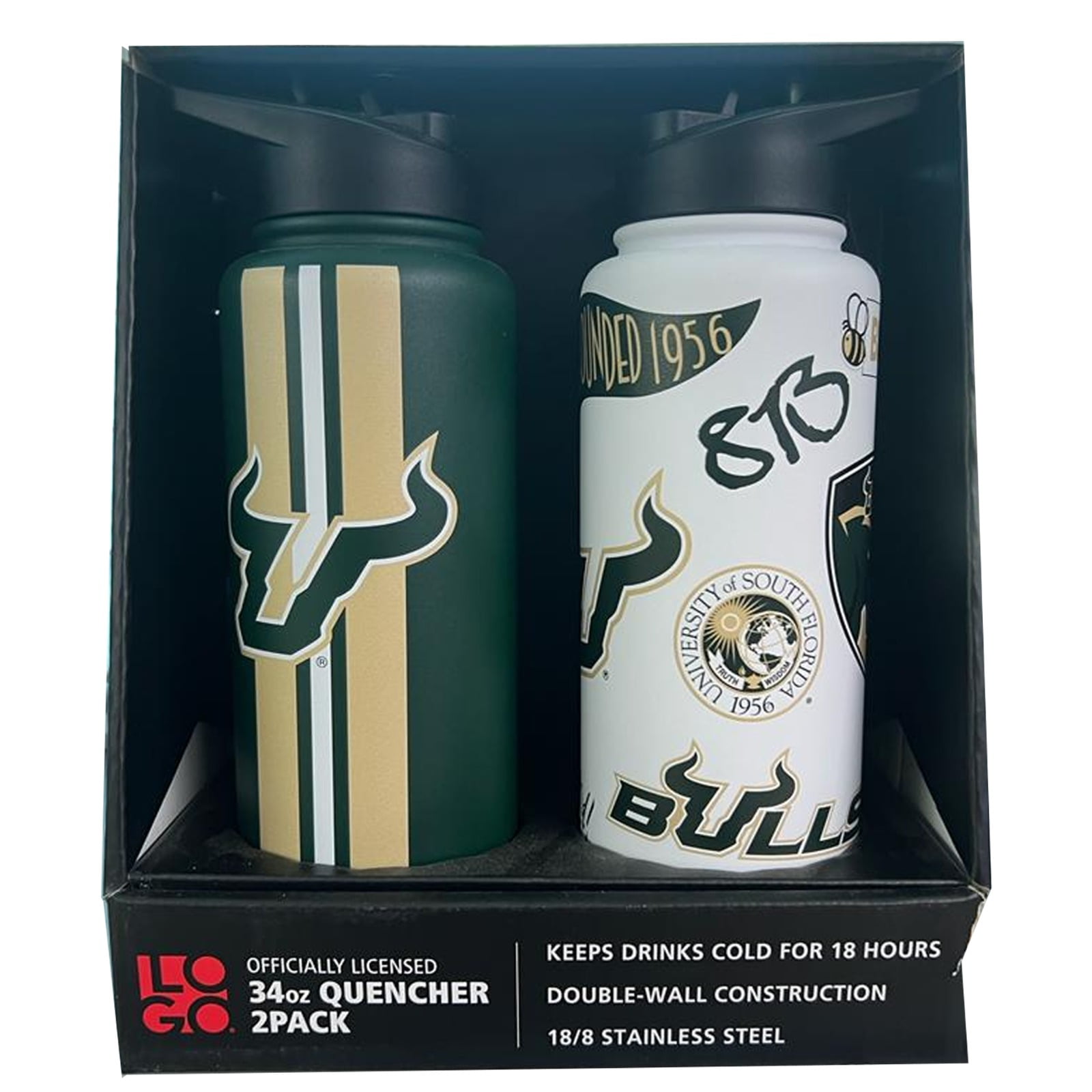 South Florida 34oz Native Quencher Bottle Stainless Steel Water Bottle ...