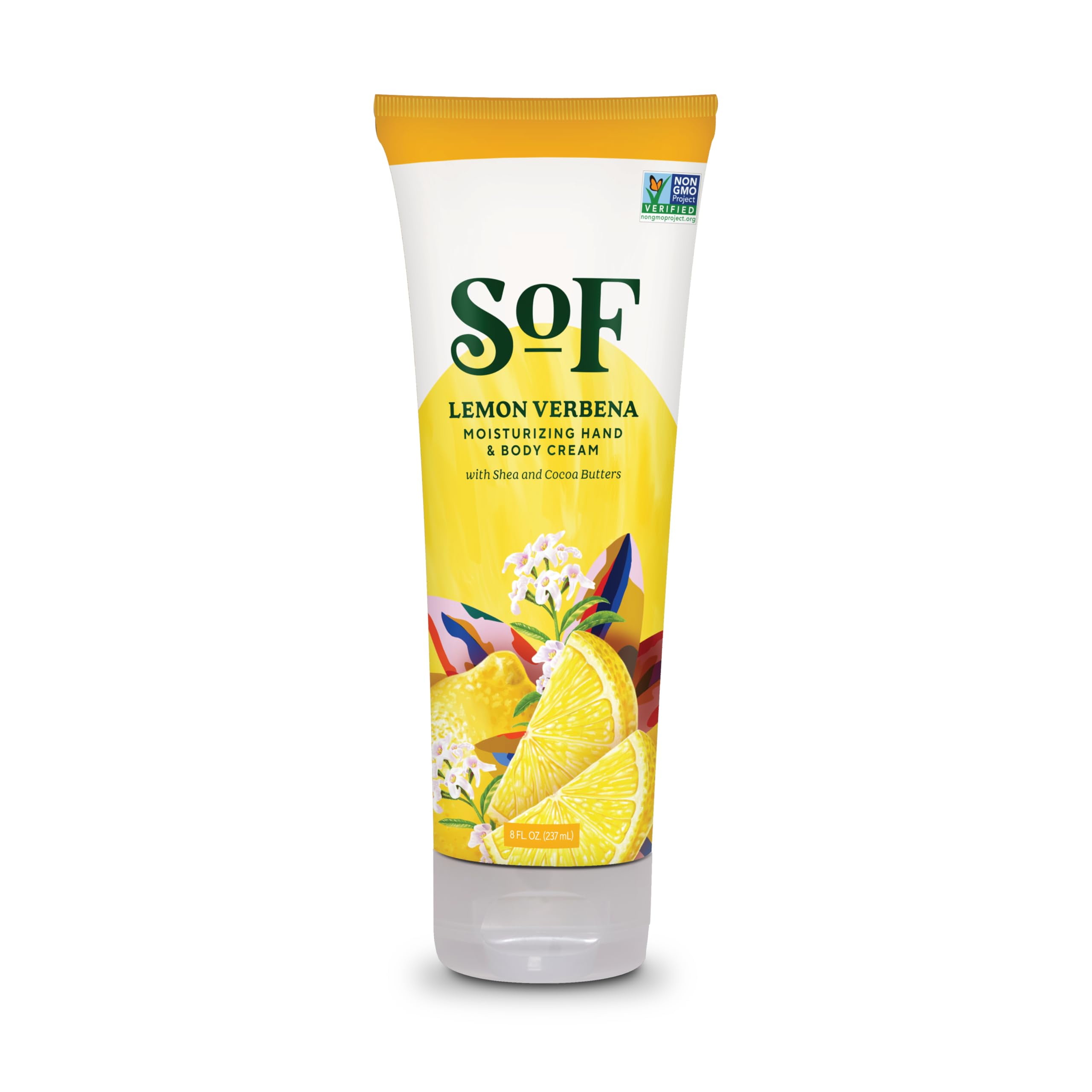 South Of France SoF TGF4 Moisturizing Hand & Body Cream - With Organic Shea + Cocoa Butter and ...