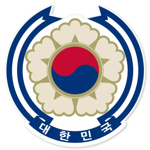 South Korea Coat Of Arms Flag Sticker Window Decal Phone Decal Water ...