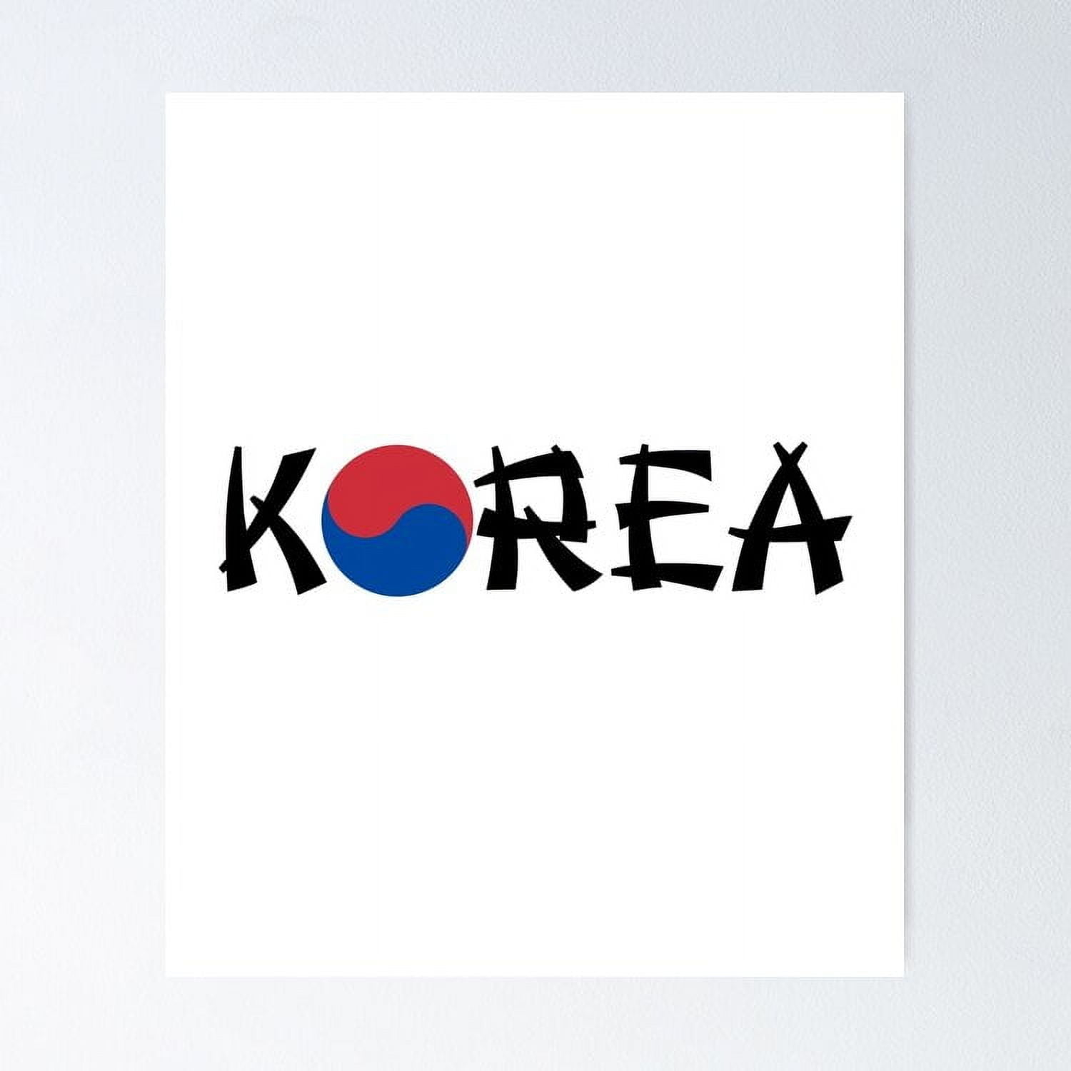 South Korea Flag Poster, 24x36 UNFRAMED - Walmart.com