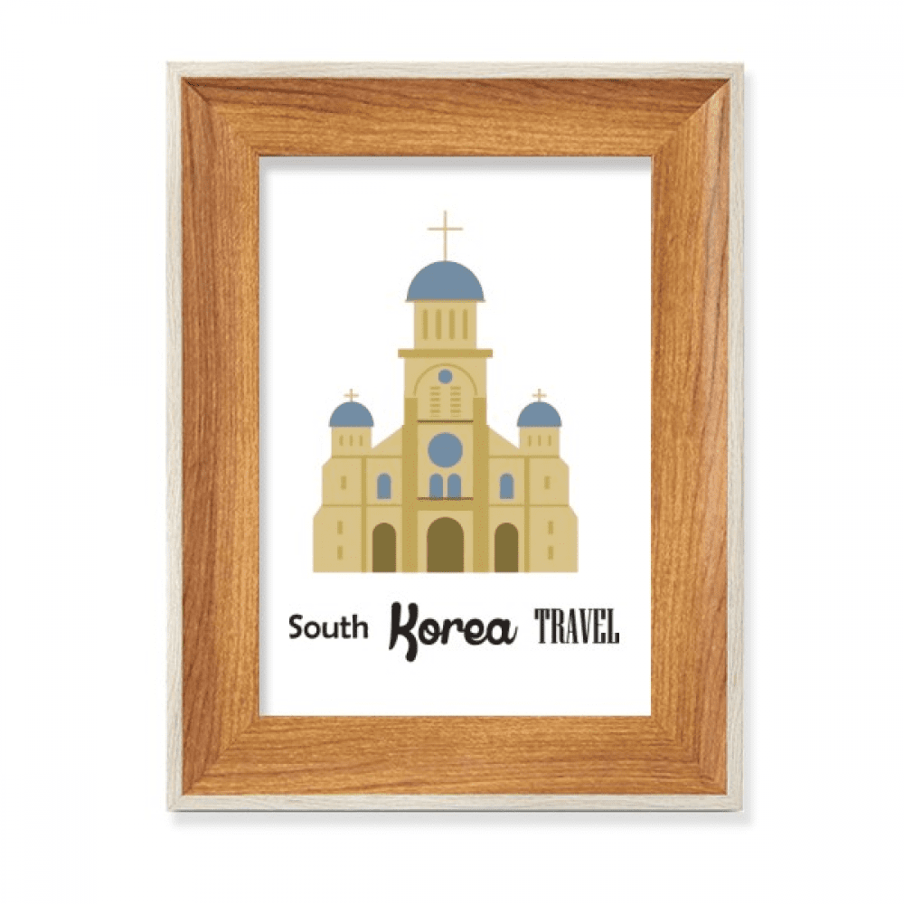 South Korea Landmarks The Desktop Wooden Photo Frame Display Picture ...