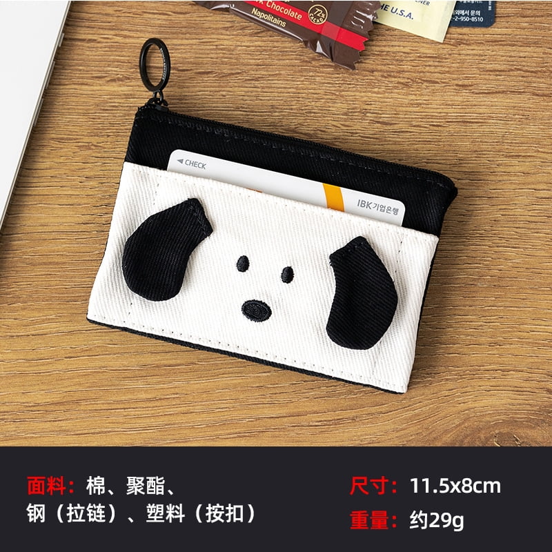 South Korea same romane cartoon folding coin purse Portable ID card bag ...