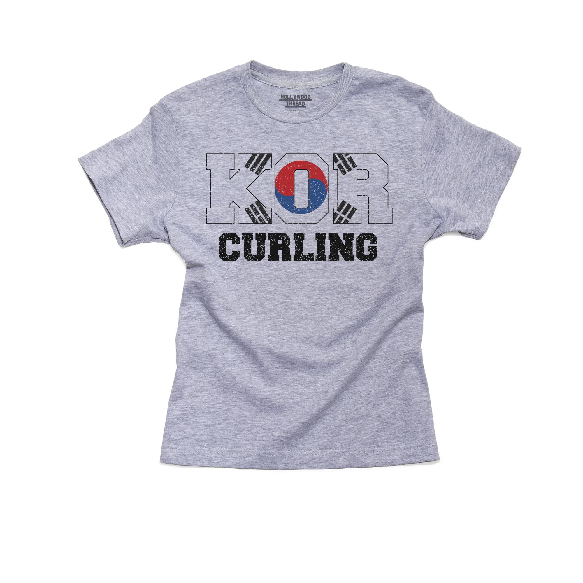 South Korean Curling - Winter Olympic - KOR Flag Boy's Cotton Youth ...
