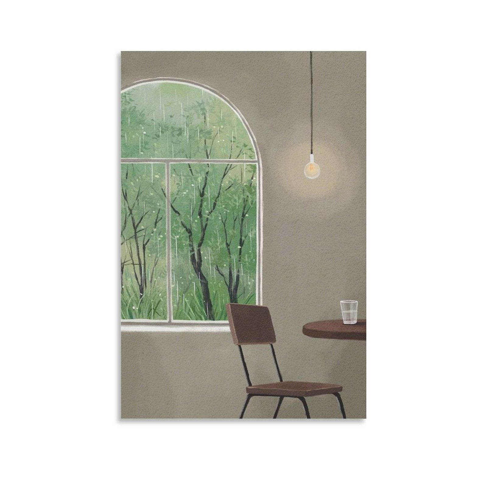 South Korean Illustrator JIYOUNG PARK Landscape Illustration Poster (9) Gifts Canvas Painting ...