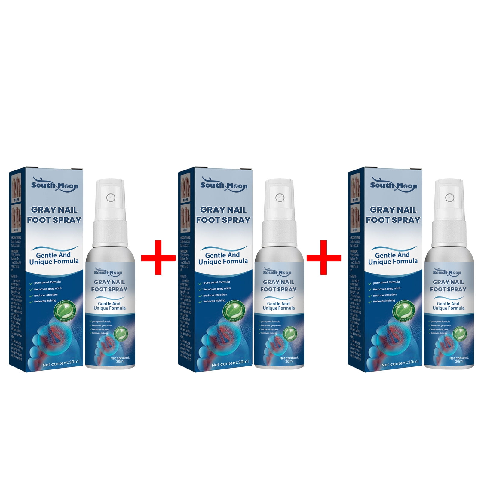 South Moon Foot Spray Anti Smell Remove Toenail Fungal Paronychia