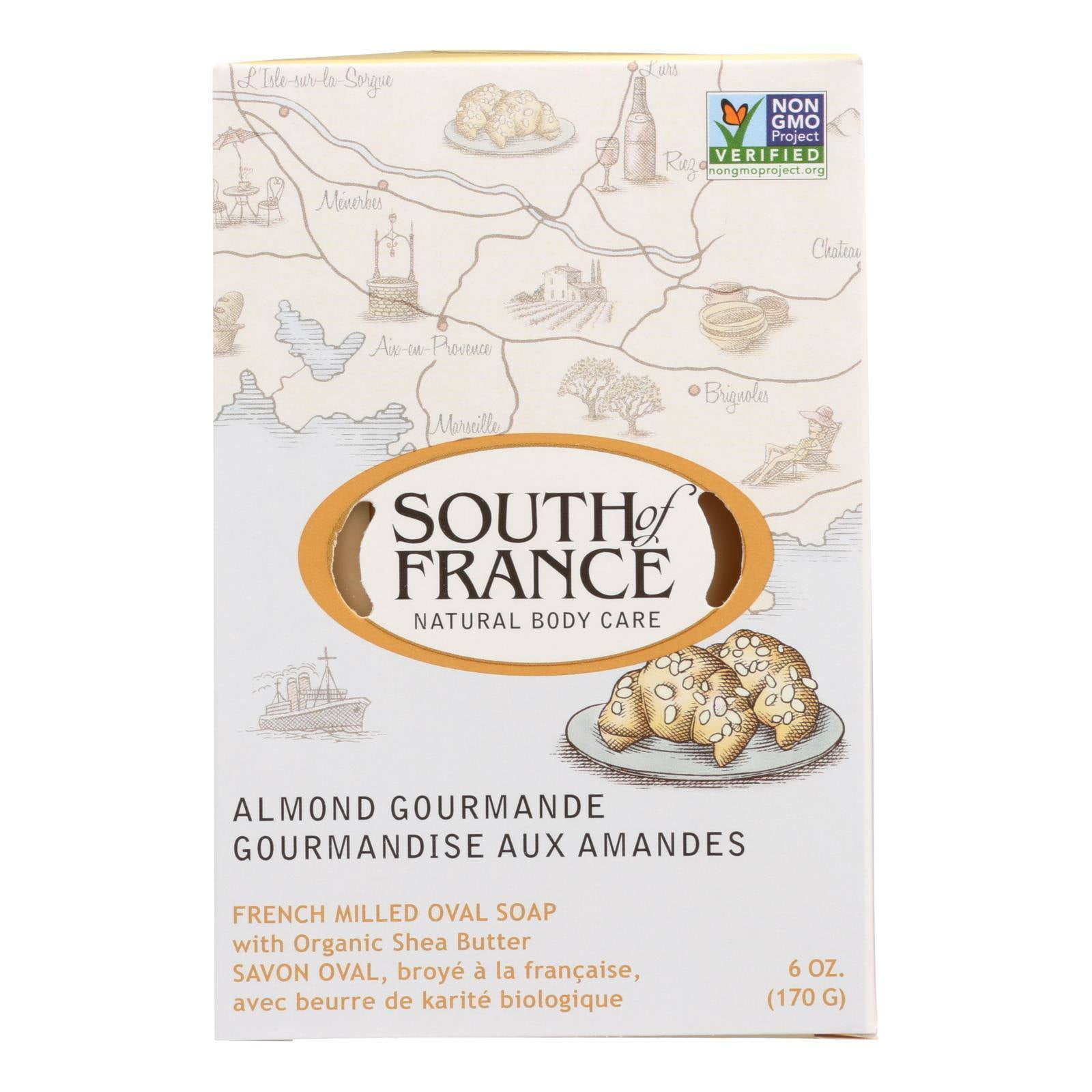 South Of France Bar Soap - Almond Gourmand - 6 oz - 1 each - Walmart.com